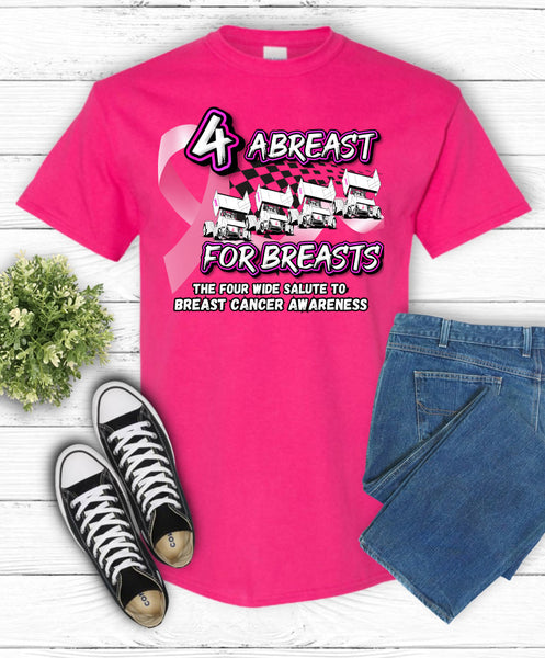 Four Abreast for Breasts-Pink T Wing Sprint Car – The Checkered Flag